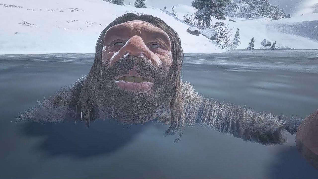 RDR2 - Cut Frozen Neanderthal Animation Found - Must See! - YouTube