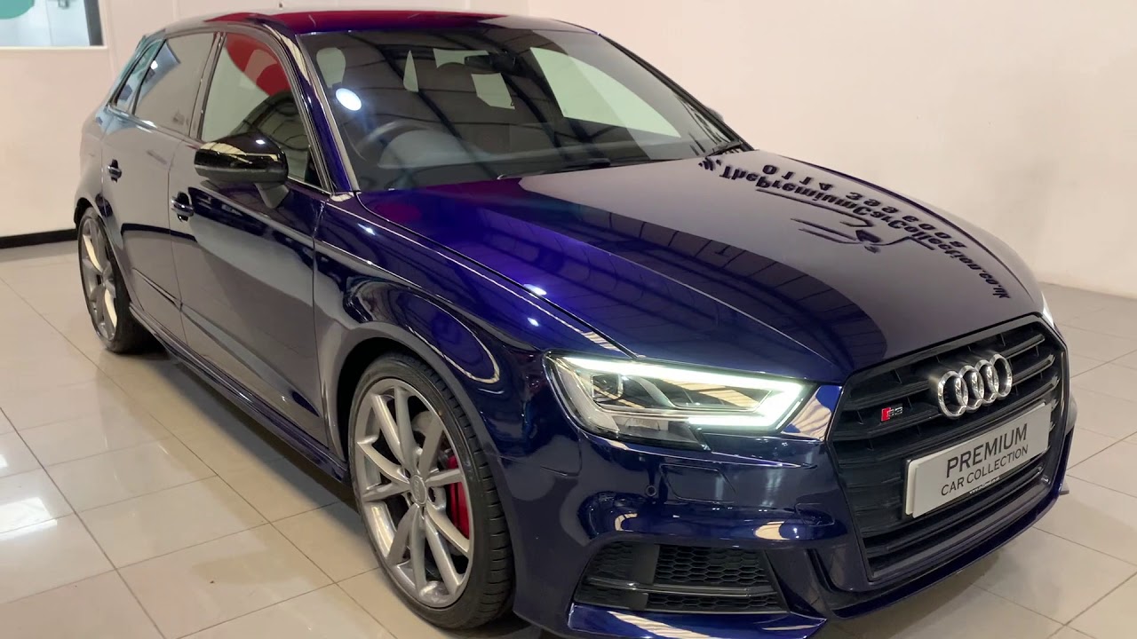 Audi S3 Black Edition Navarra Blue - YouTube