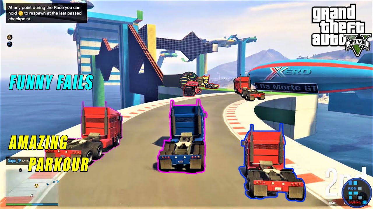 GTA V | Most Amazing Parkour In Amazing Map - YouTube