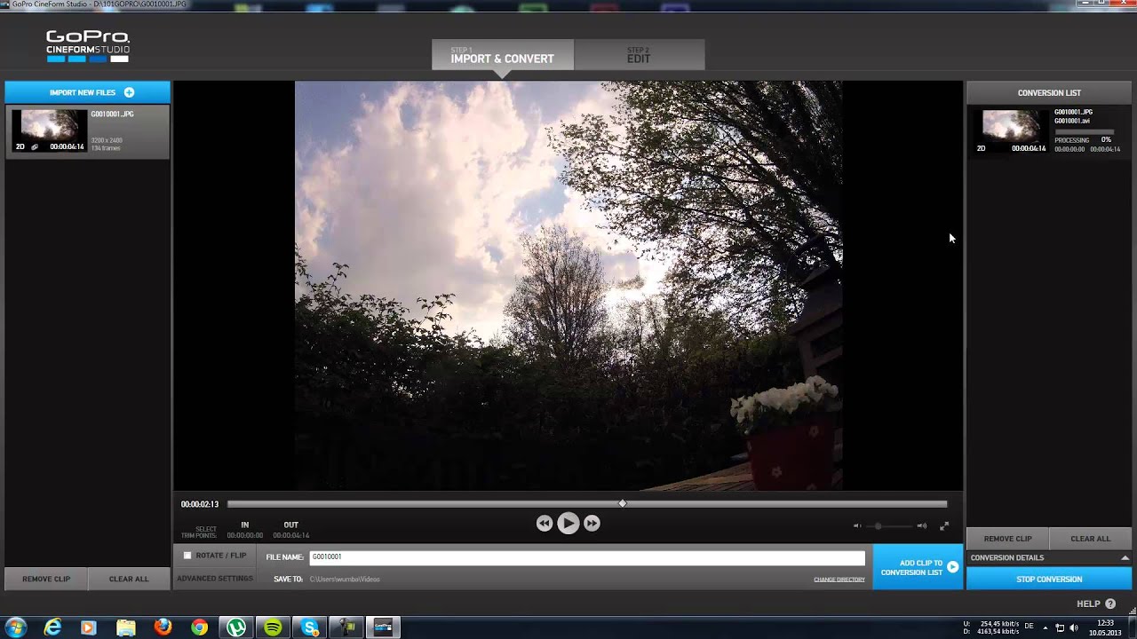 GoPro CineForm Studio Timelapse Tutorial German - YouTube