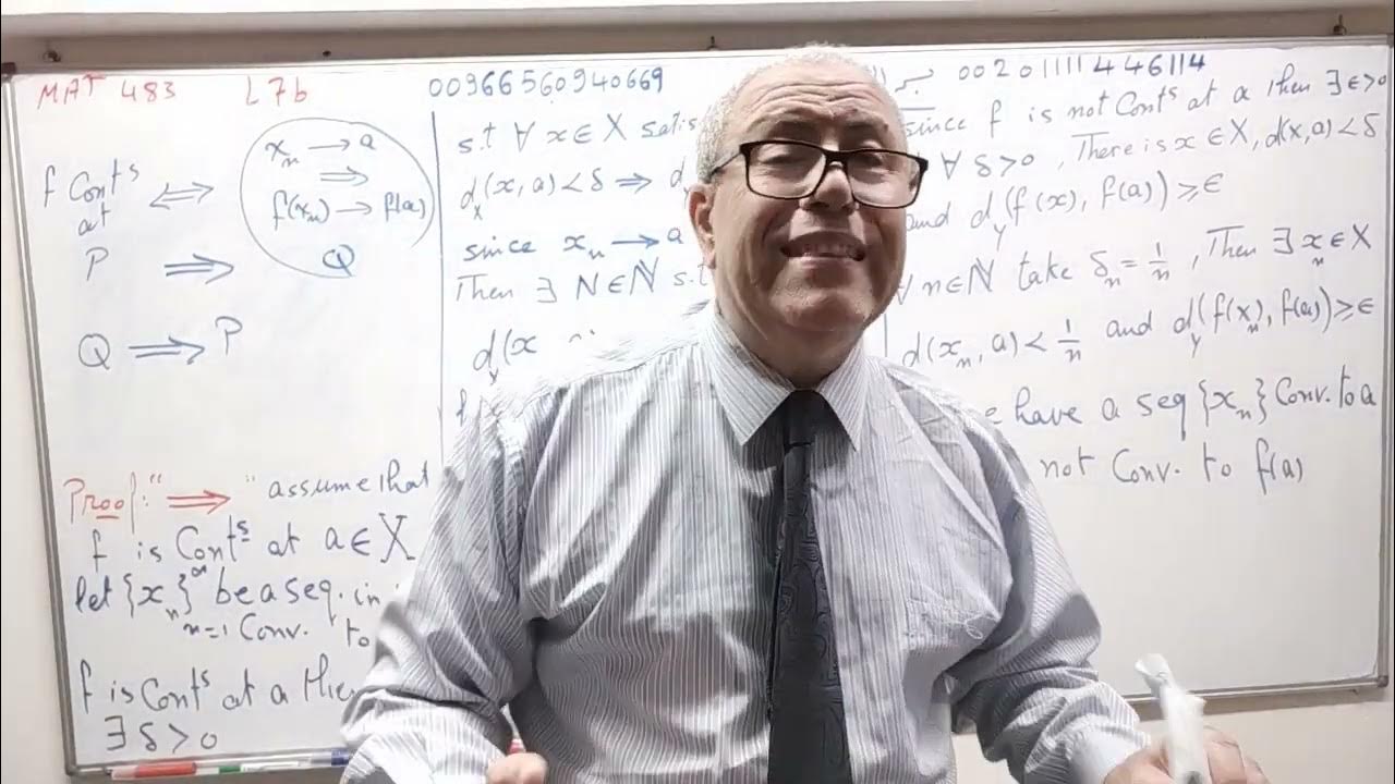 Mat483, Topology,L7b, Continuity in metric Spaces - YouTube