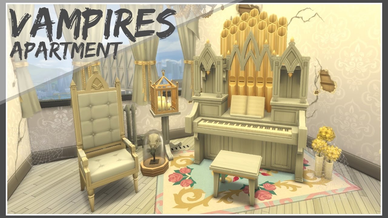 The Sims 4 || VAMPIRES APARTMENT | SPEED BUILD & GAMEPLAY TIPS (Early ...