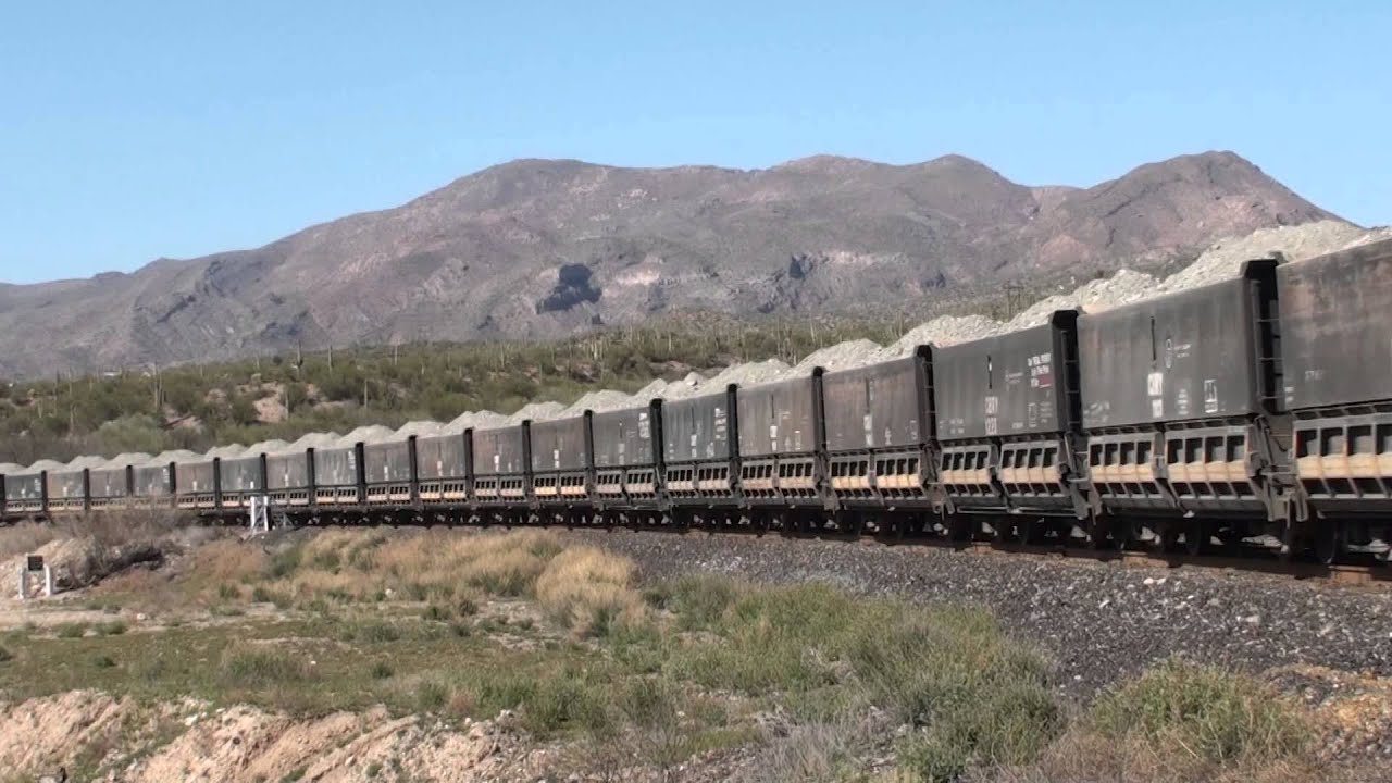 Copper Basin Railway GP39-2 #502 leads OT-1 at Kearney, Arizona - YouTube