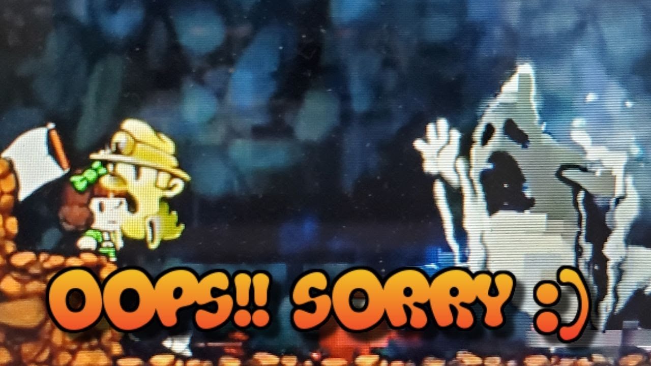 Watch out for that Ghost!! Spelunky - YouTube
