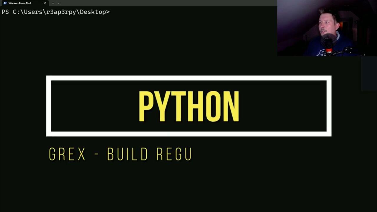 Python - Grex - Regular expression builder - YouTube