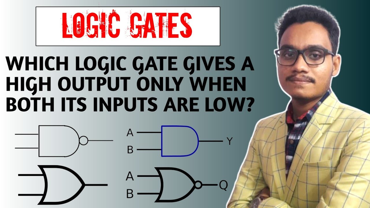 Which Logic Gate Gives A High Output Only When Both Its Inputs Are Low ...