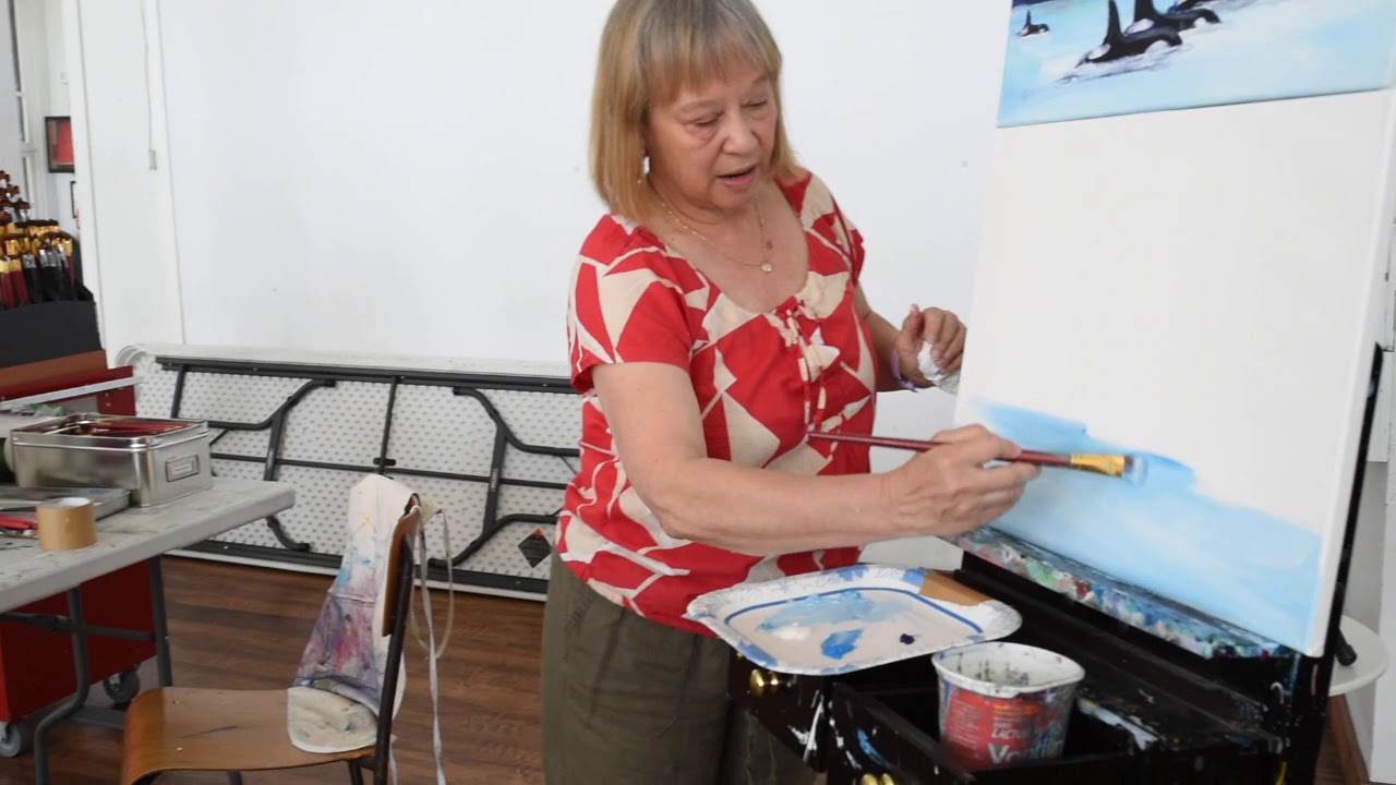 Virtual Paint Nights at 100 Braid St Studios - YouTube