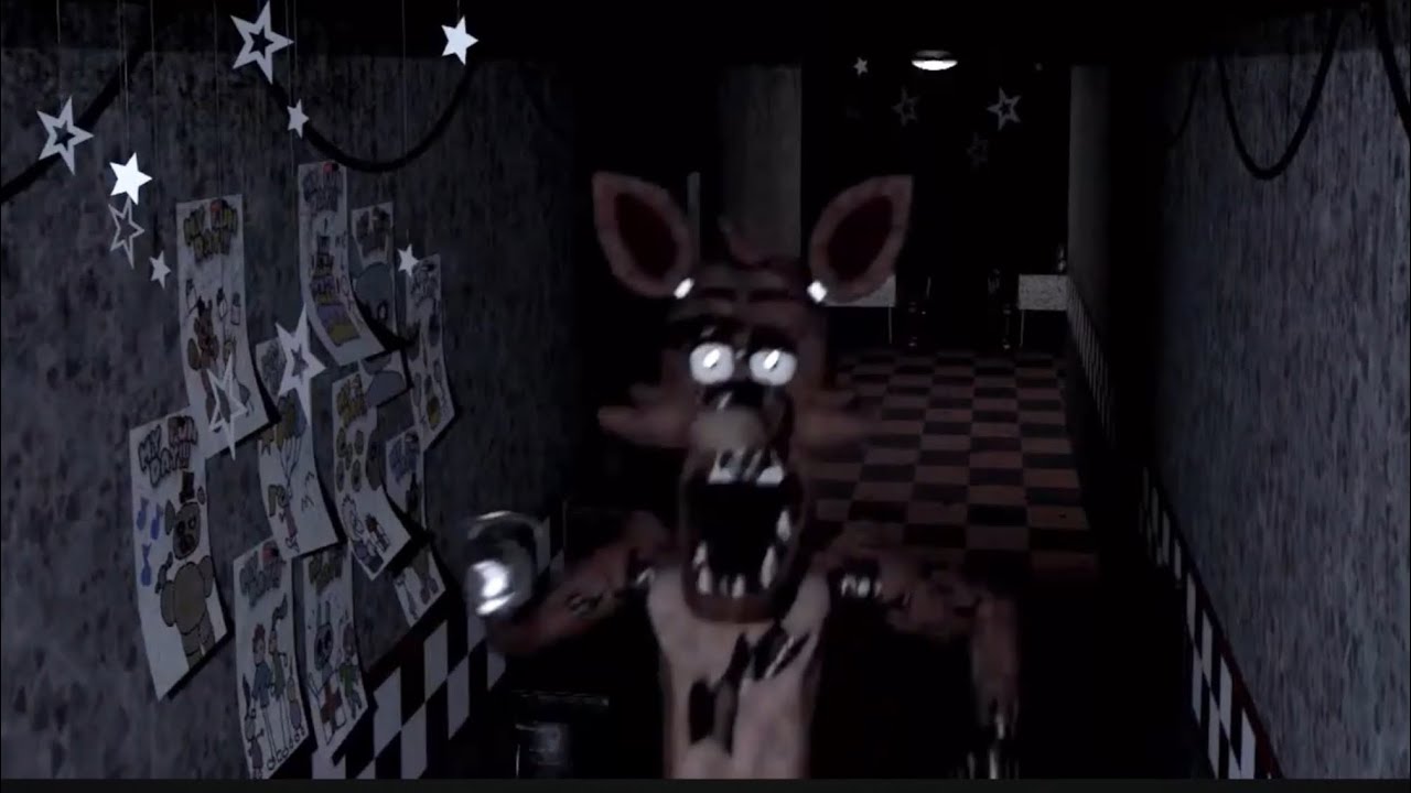Fnaf foxy running slow down - YouTube