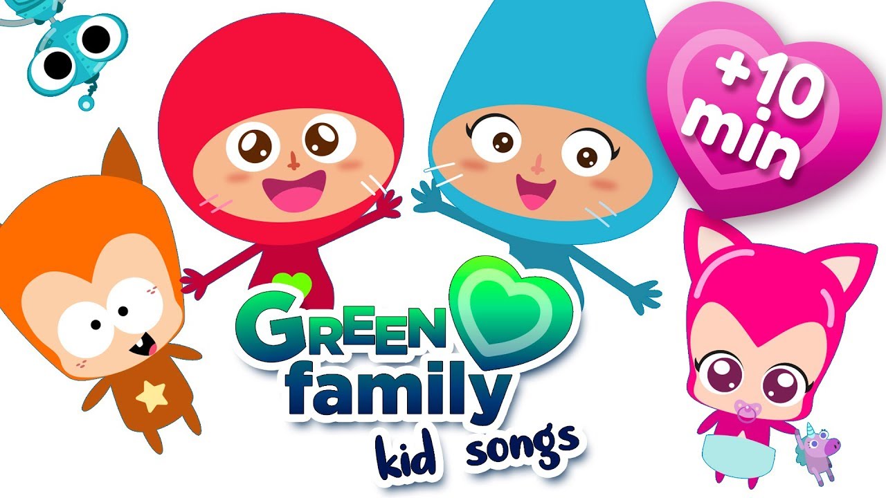 NURSERY RHYMES AND KIDS SONGS COMPILATION in ENGLISH | Green Family ...