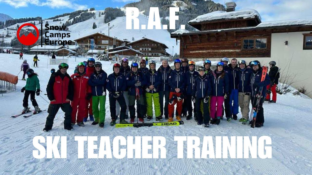 RAF SKI TEACHER TRAINING WITH SNOW CAMPS EUROPE - YouTube