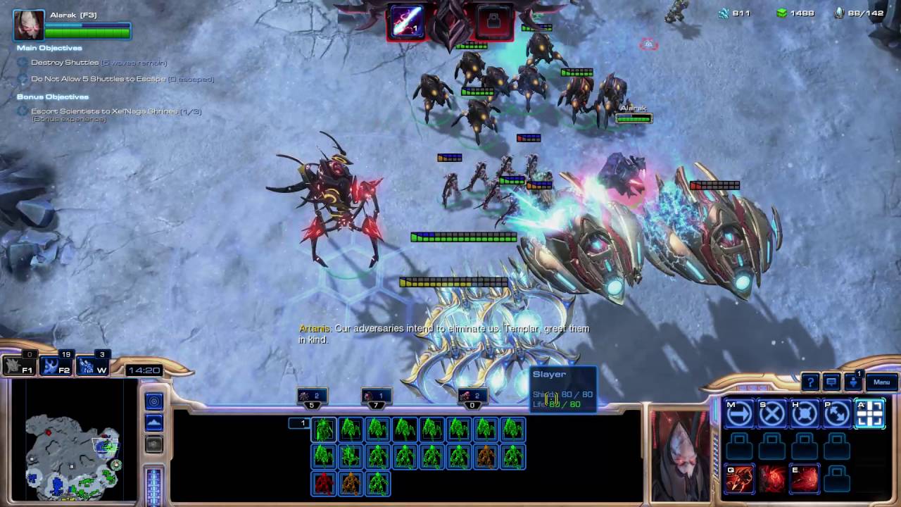 Alarak level 2 - mass hybrids! Leveling up new co-op hero in StarCraft ...