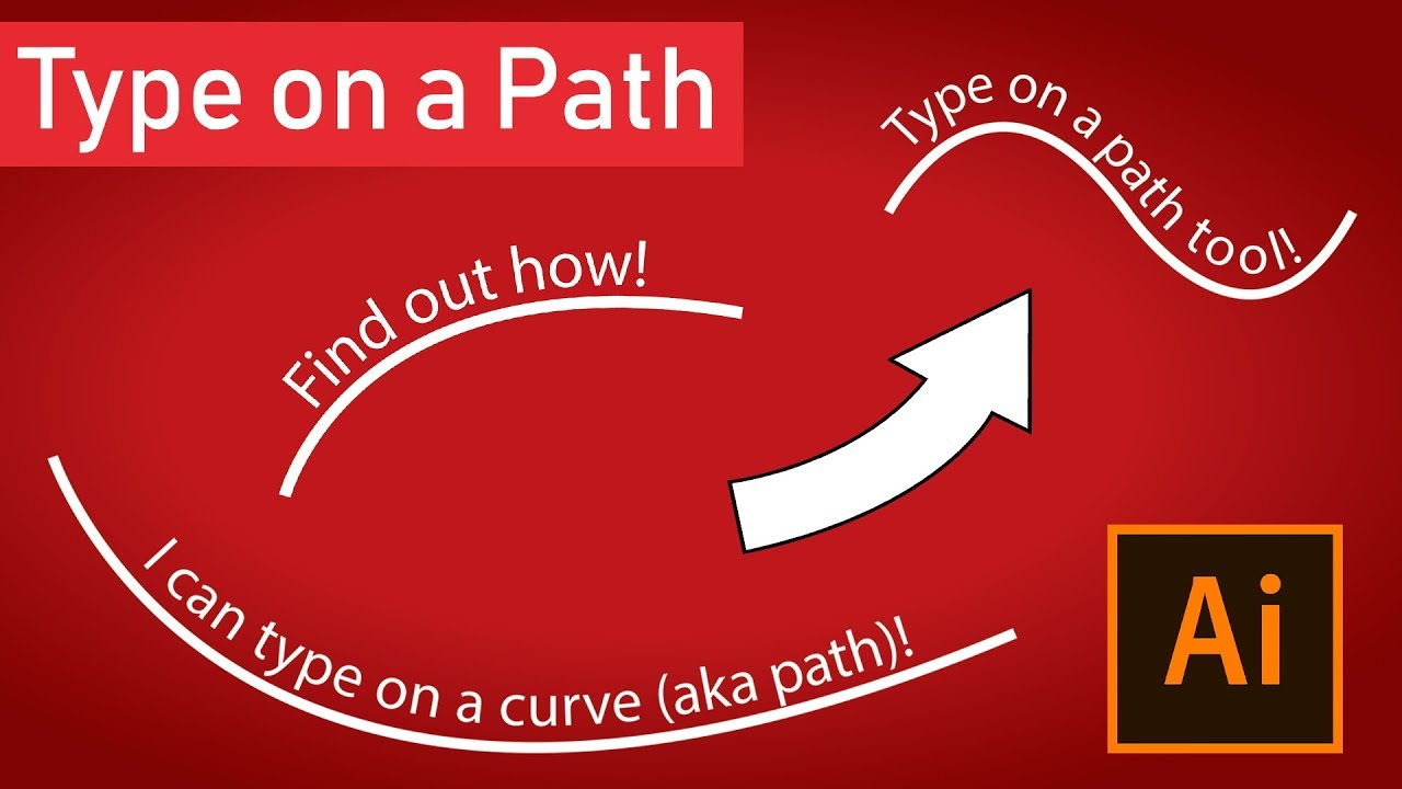 How To Type On A Path in Illustrator CC! - YouTube