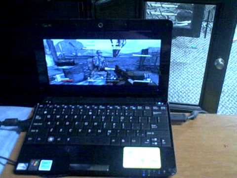Netbook playing Borderlands. NO LAG!!!!!!!!
