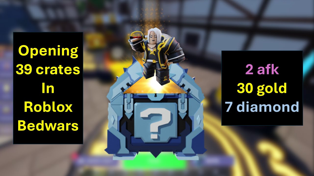 Opening 39 Lucky Crates in Roblox Bedwars - YouTube