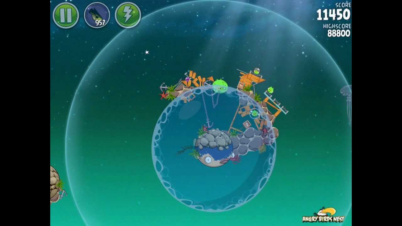Angry Birds Space Pig Dipper 6-27 Space Eagle Walkthrough - YouTube