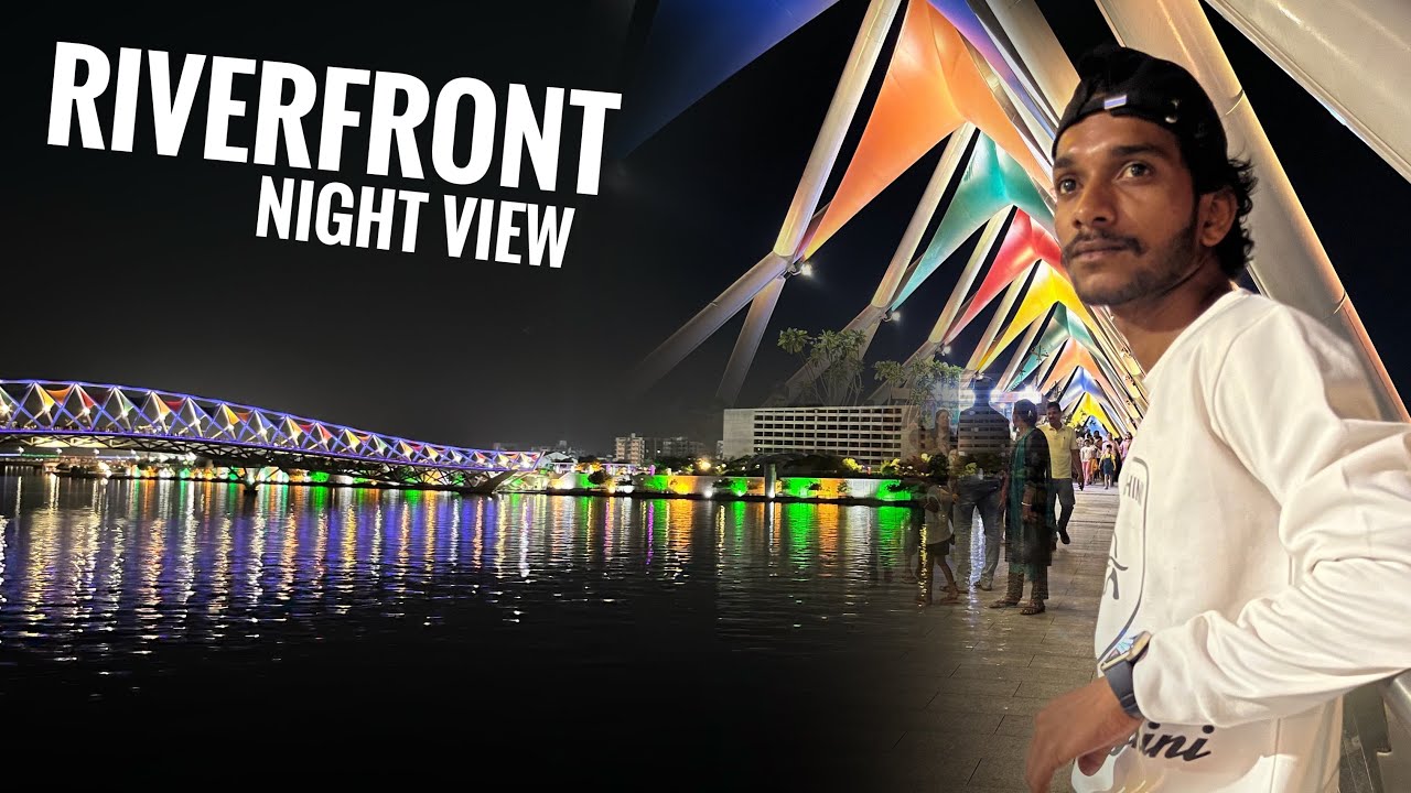 Riverfront night view Ahmedabad 😍 Vishal vlog - YouTube