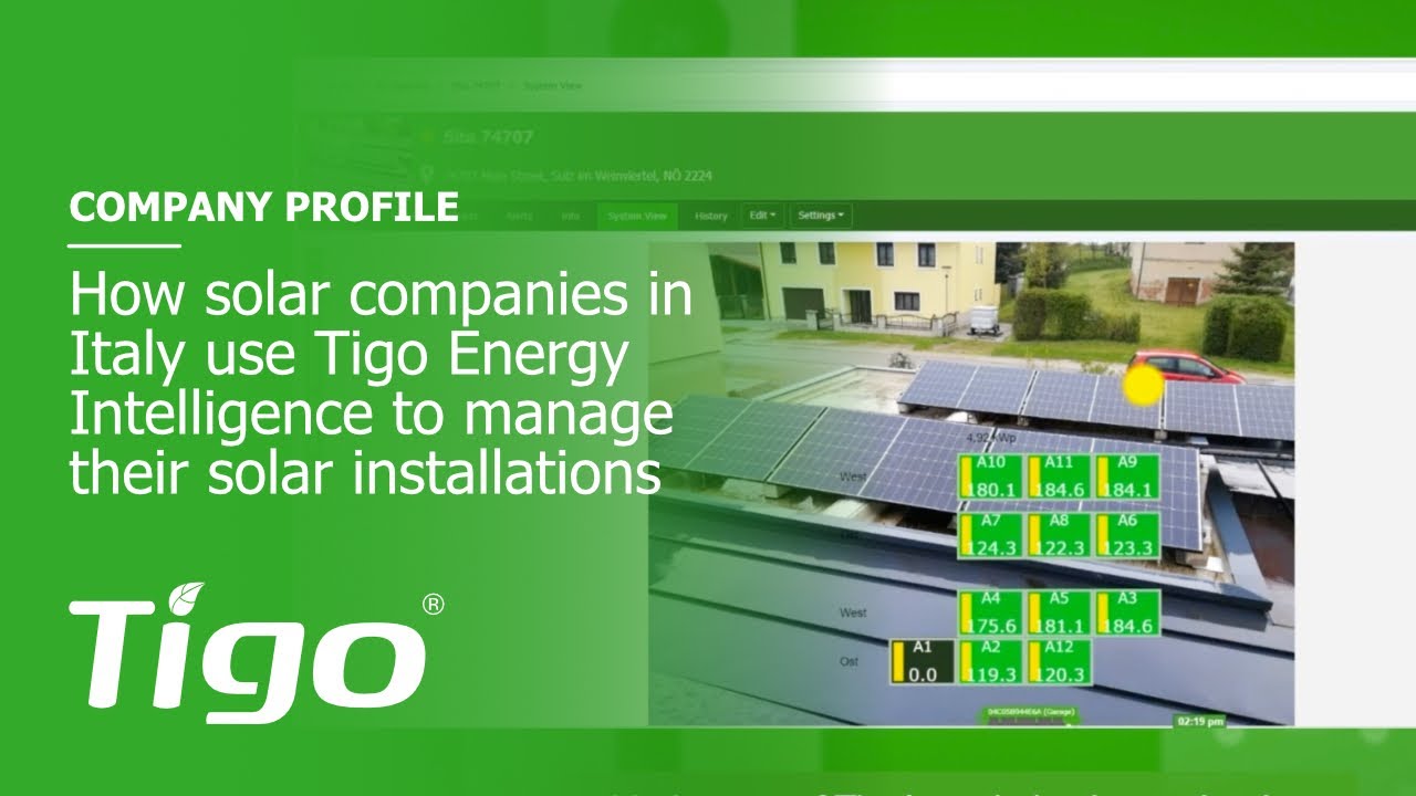 How solar companies in Italy use Tigo Energy Intelligence to manage ...
