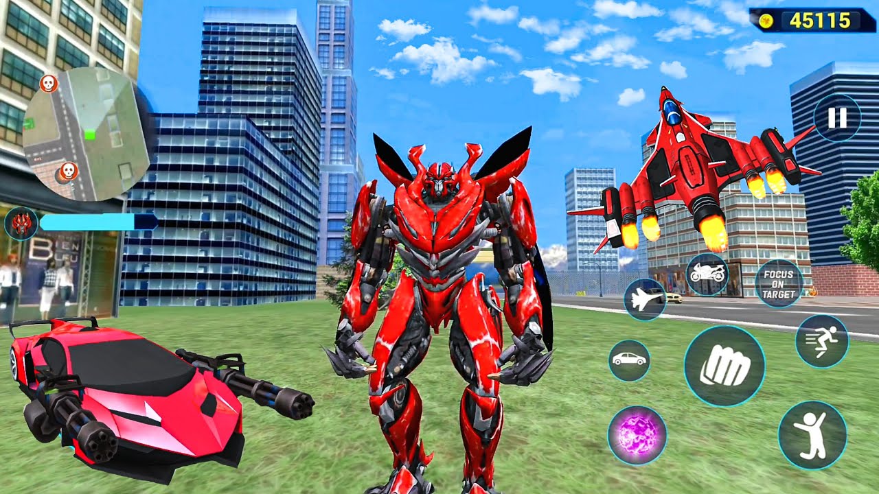 Red Mirage Multiple Transformation - Jet Robot Car Game 2020 - Android ...