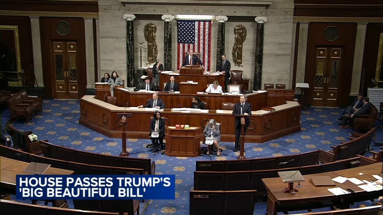 Republican-led House passes Trump agenda bill by a single vote - YouTube