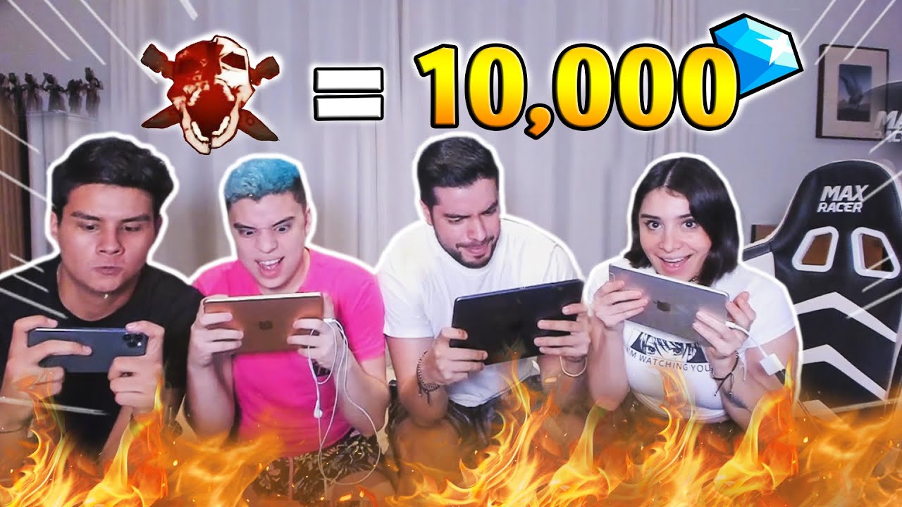 ¡ME DAN 10,000 DIAMANTES por KILL en FREE FIRE! Ft Antronix, Hectorino ...