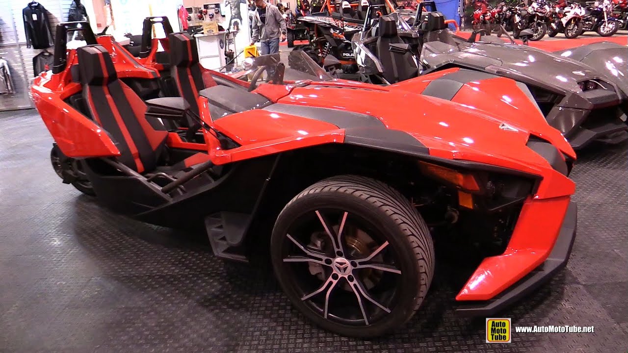 2015 Polaris Slingshot Trike Red - Walkaround - 2015 Toronto Motorcycle ...