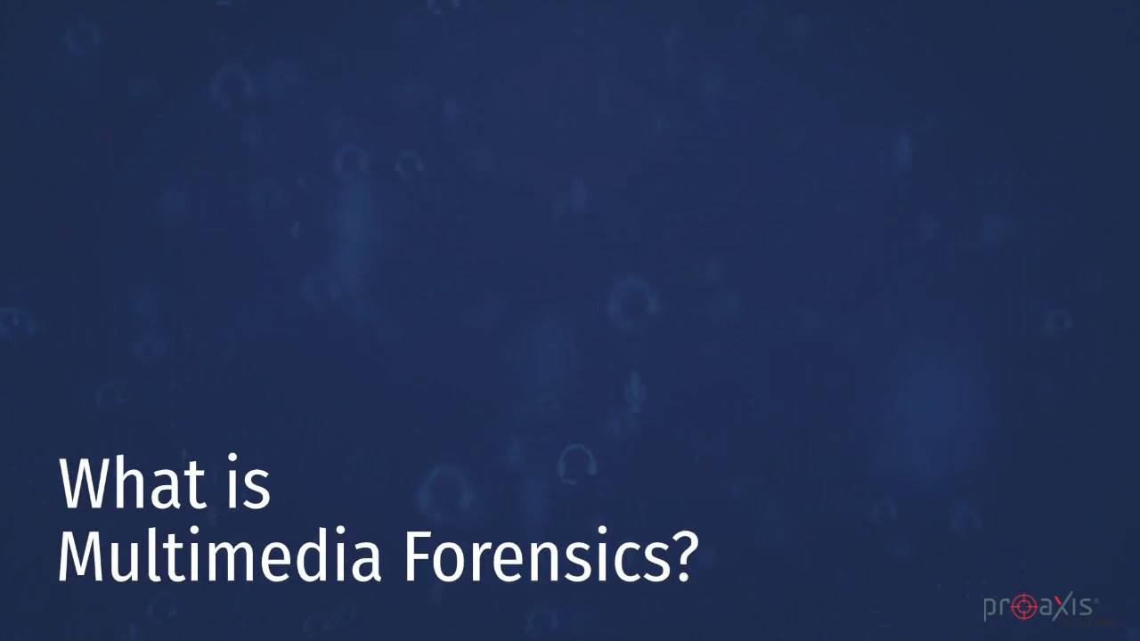 What is Multimedia Forensics? - YouTube