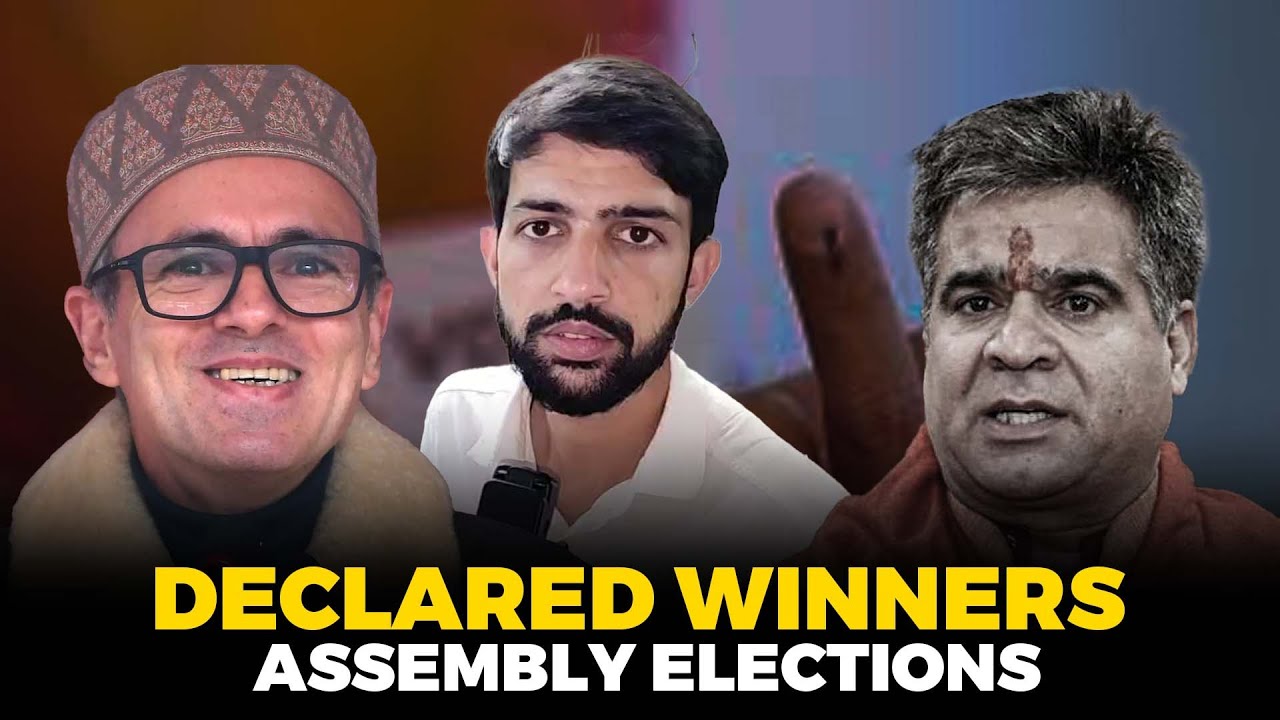 Latest update on declared winners Assembly elections JKNC won 31, BJP ...