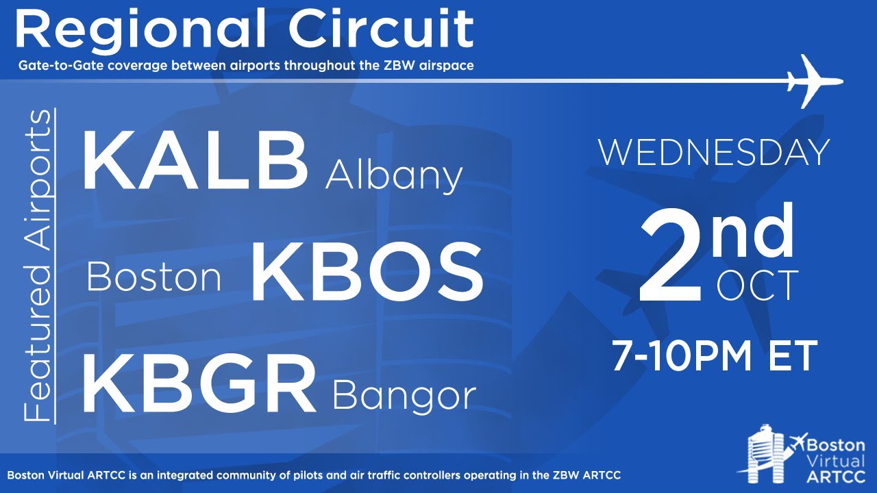 VATSIM Boston Regional Circuit | Boston Approach Timelapse | CRC - YouTube