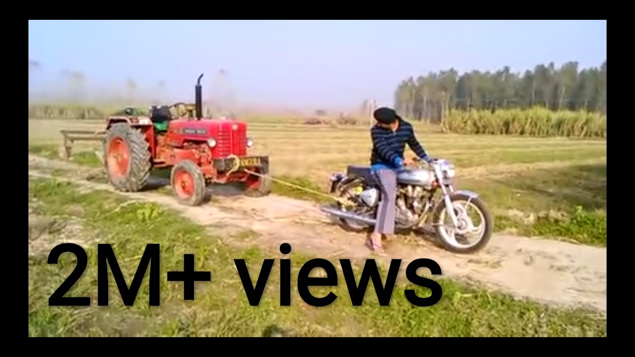 2M + views Power of the bullet bike!!!!pull tractor - YouTube