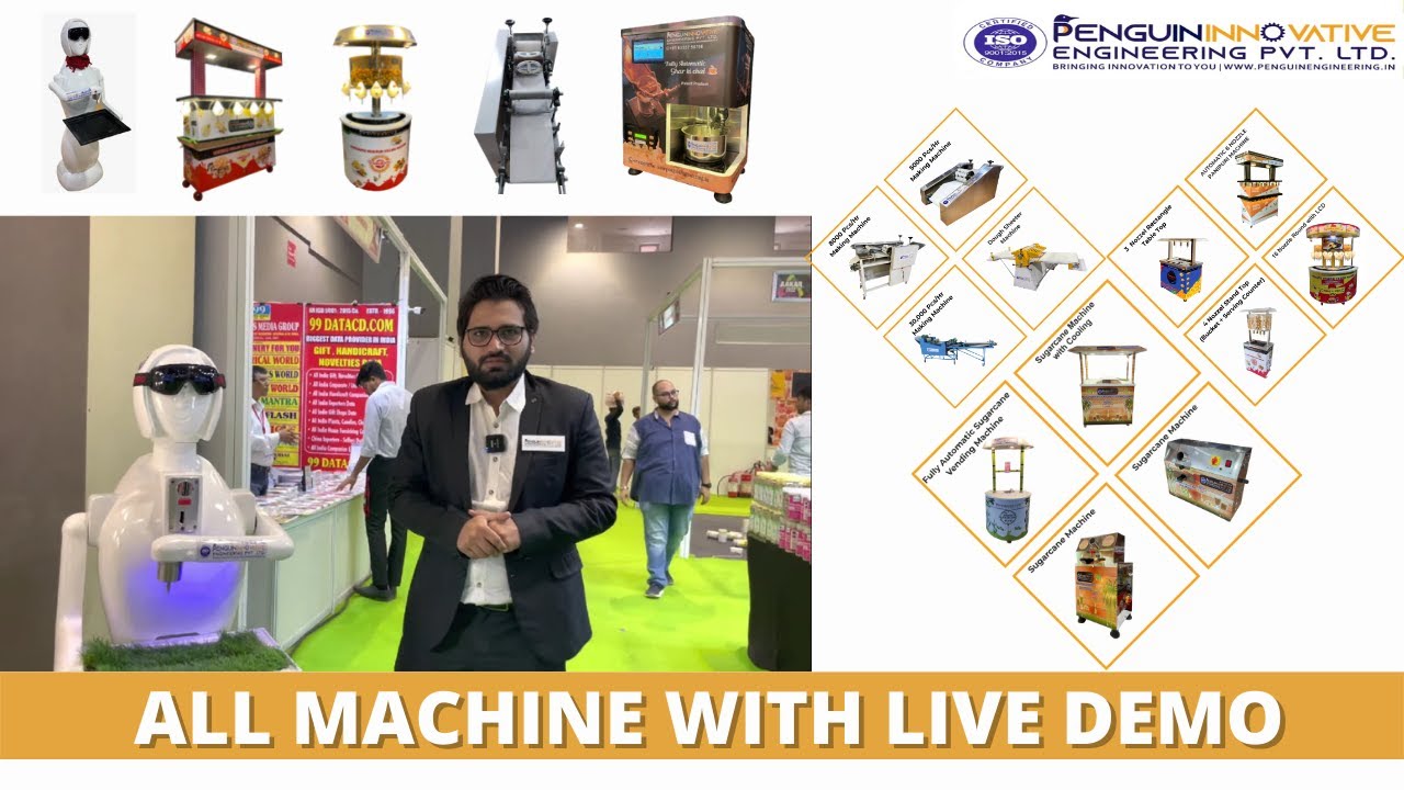 All Food Machine || Hygienic Food & Automatic machine || Penguin Engineering #startupindia - YouTube