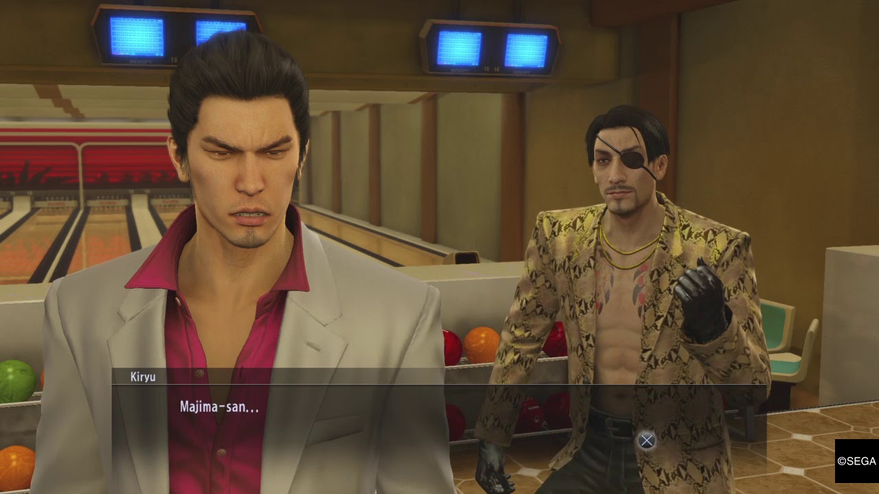 Kiryu-chan, it's Majima! Let's go bowling! - YouTube
