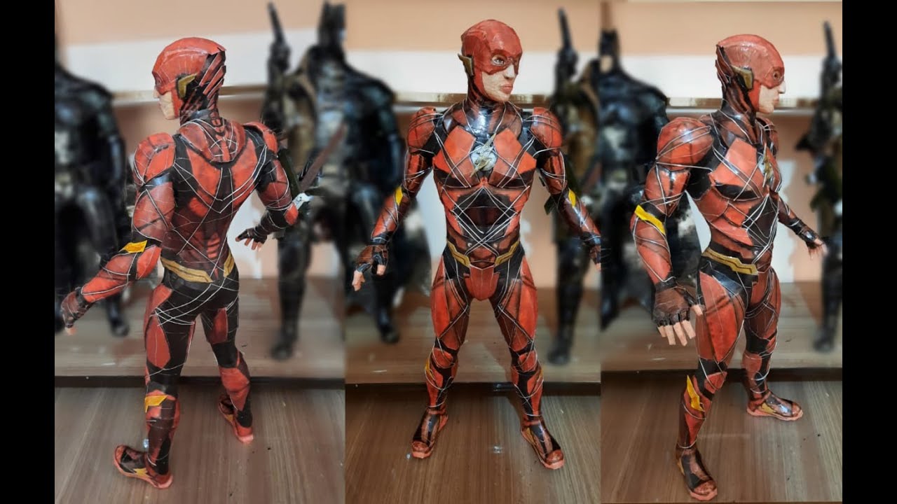 (HugoPapergal) PAPERCRAFT Flash (JL) - YouTube