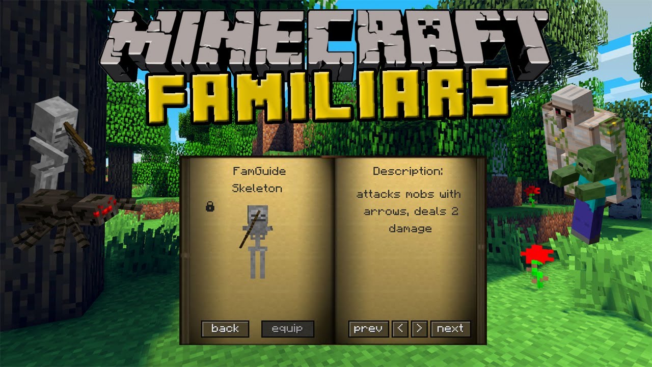 Minecraft Mods | FAMILIARS MOD - HAVE LITTLE COMPANIONS - YouTube