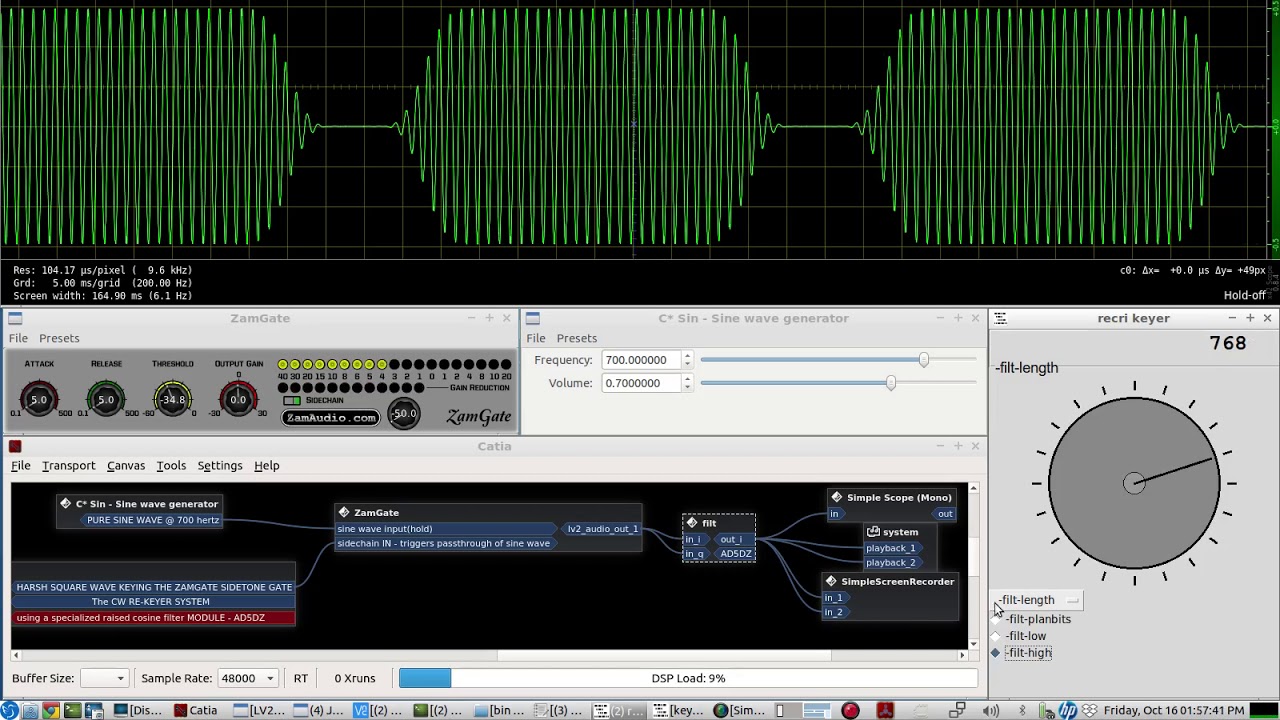 Specialized QRQ CW adjustable, variable Bandpass AUDIO FILTER - from ...
