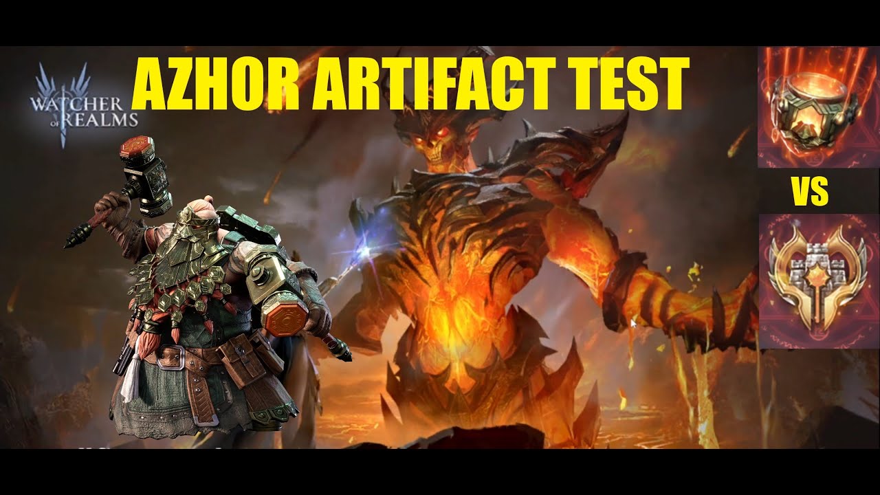 Watcher of Realms Hellfire Emperor Azhor Artifact test - YouTube