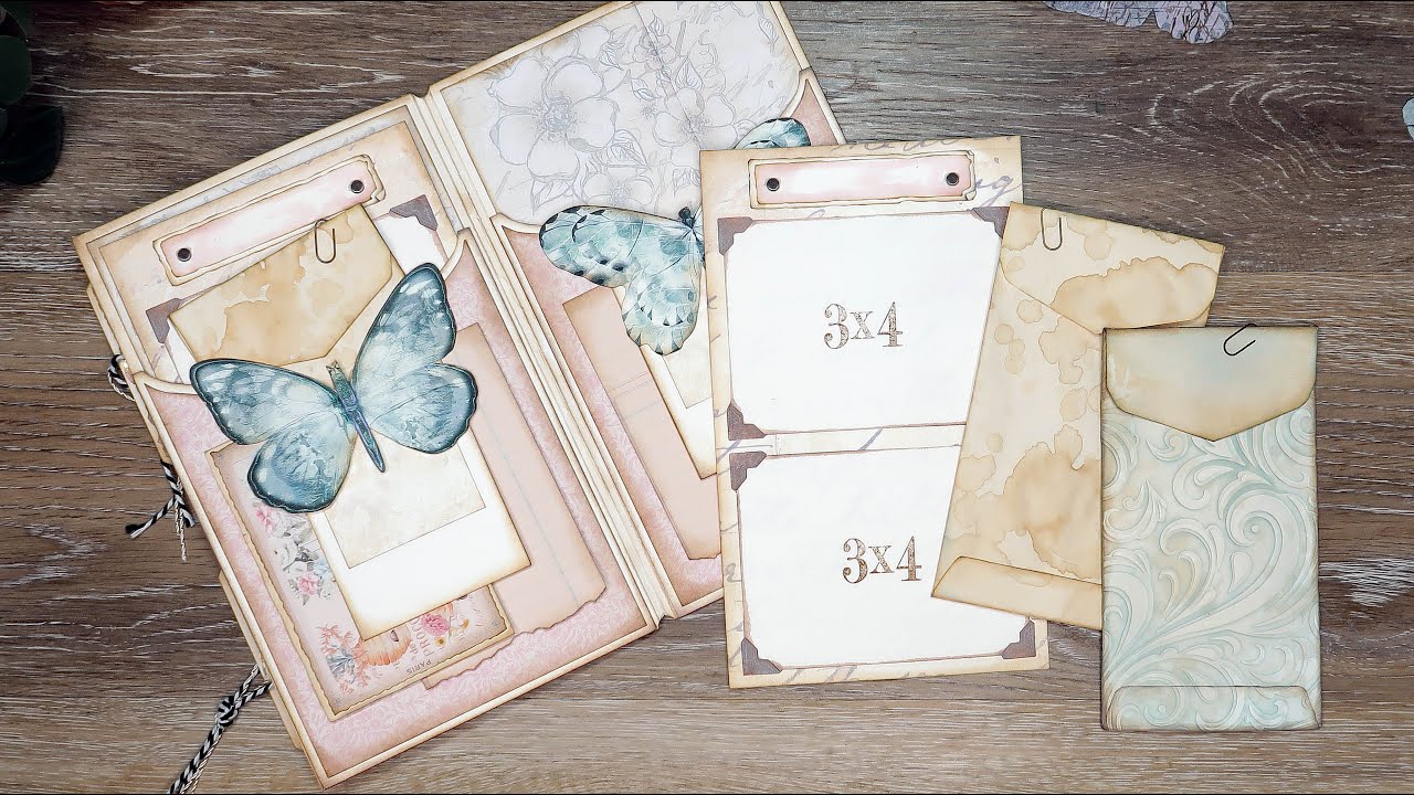 Envelope Inserts Done 2 Ways ~ Wet Embossed & Coffee Stained + Photo ...