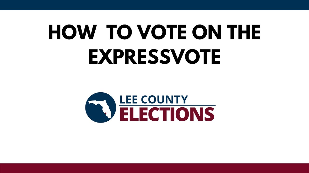 How To Vote On The ExpressVote - YouTube