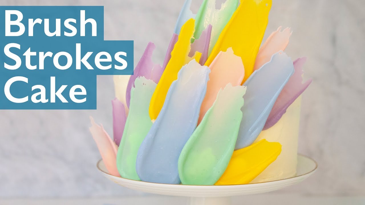 Brush Strokes Cake - Amazing and Simple! - YouTube