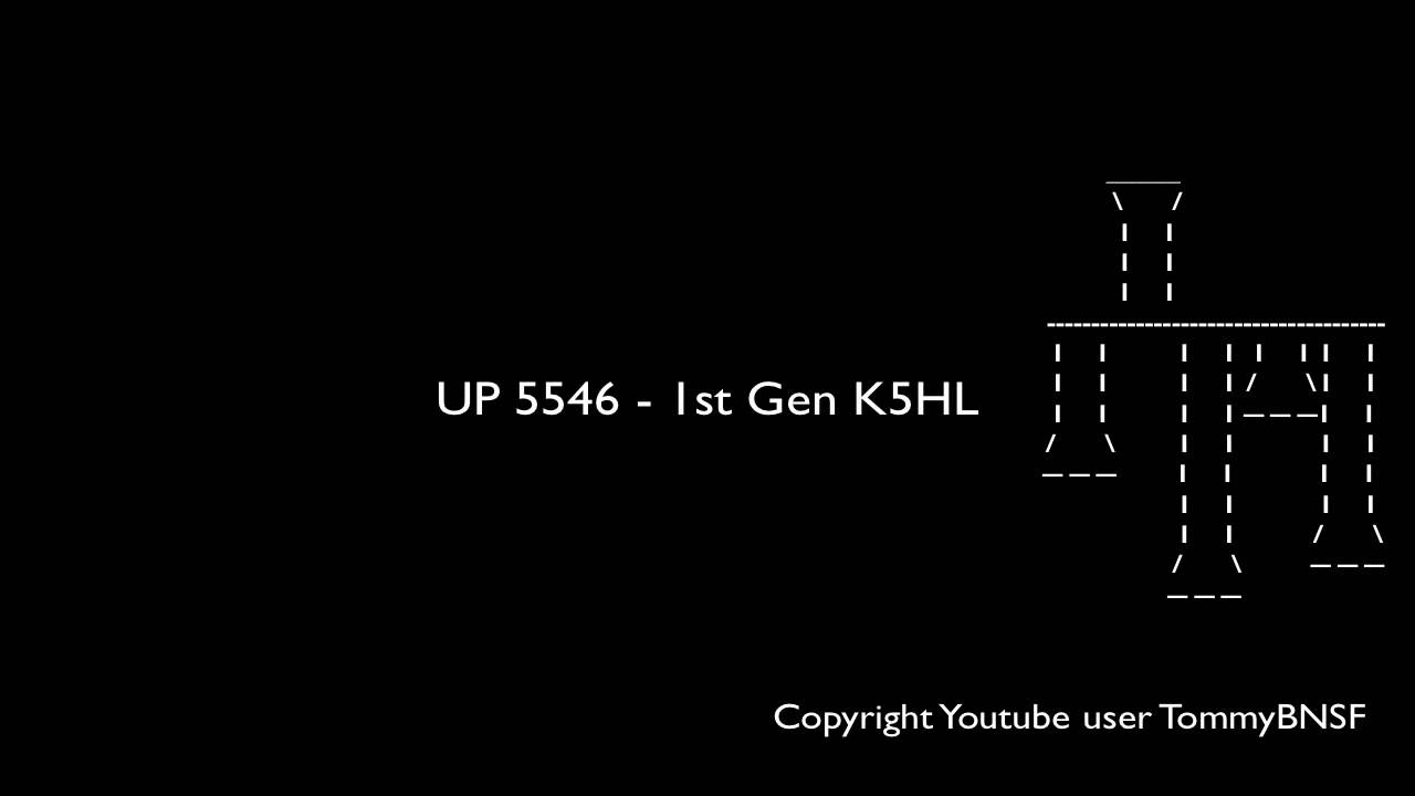 UP 5546 - 1st Gen K5HL - YouTube