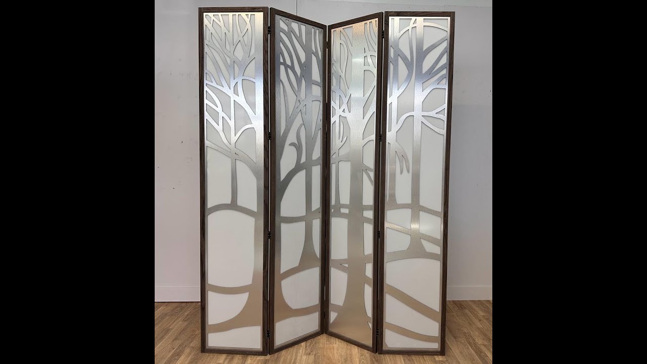 How to Hinged Decorative Privacy Screen with Wooden Frame | How to ...