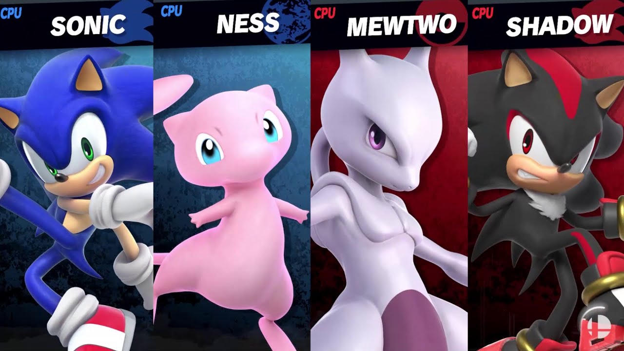 Sonic and Mew vs Mewtwo and Shadow: Super Smash Bros Ultimate Mods ...
