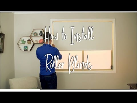 How to Install Roller Blinds - Australia - YouTube