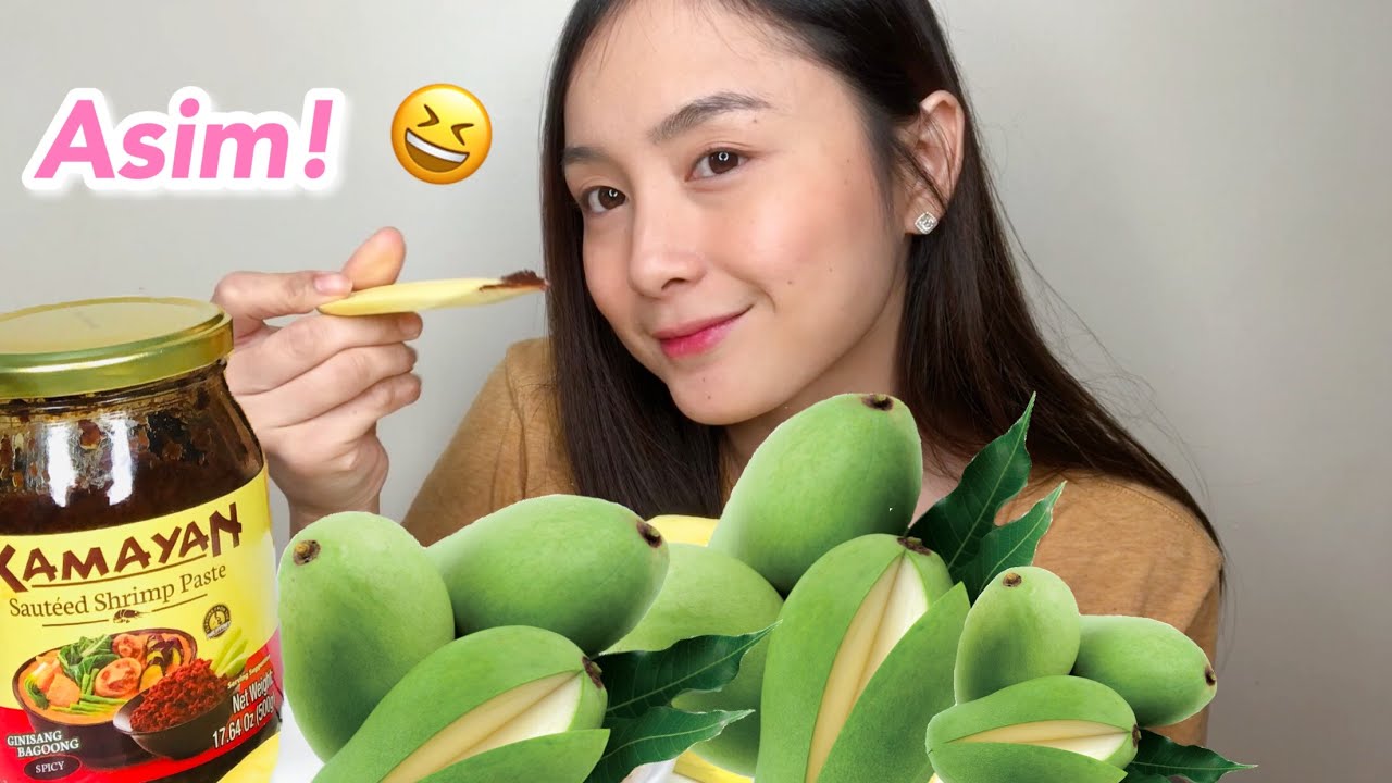 Green Mango Mukbang Hilaw Na Mangga Youtube