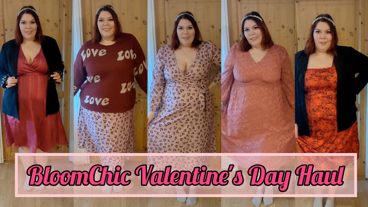BloomChic Plus Size Try On Haul | Valentine's Day Collection 2024 - YouTube