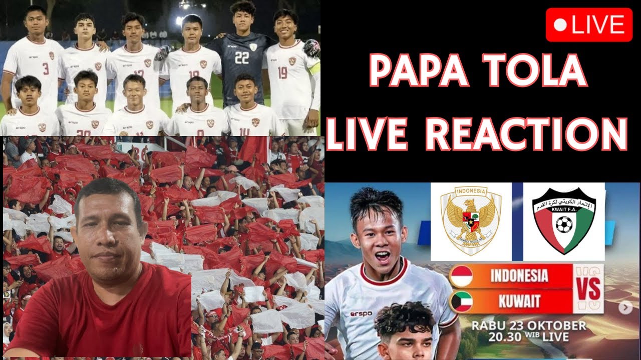 🔴LIVE REACTION INDONESIA VS KUWAIT | AFC U17 ASIAN CUP 2025 QUALIFIER - YouTube