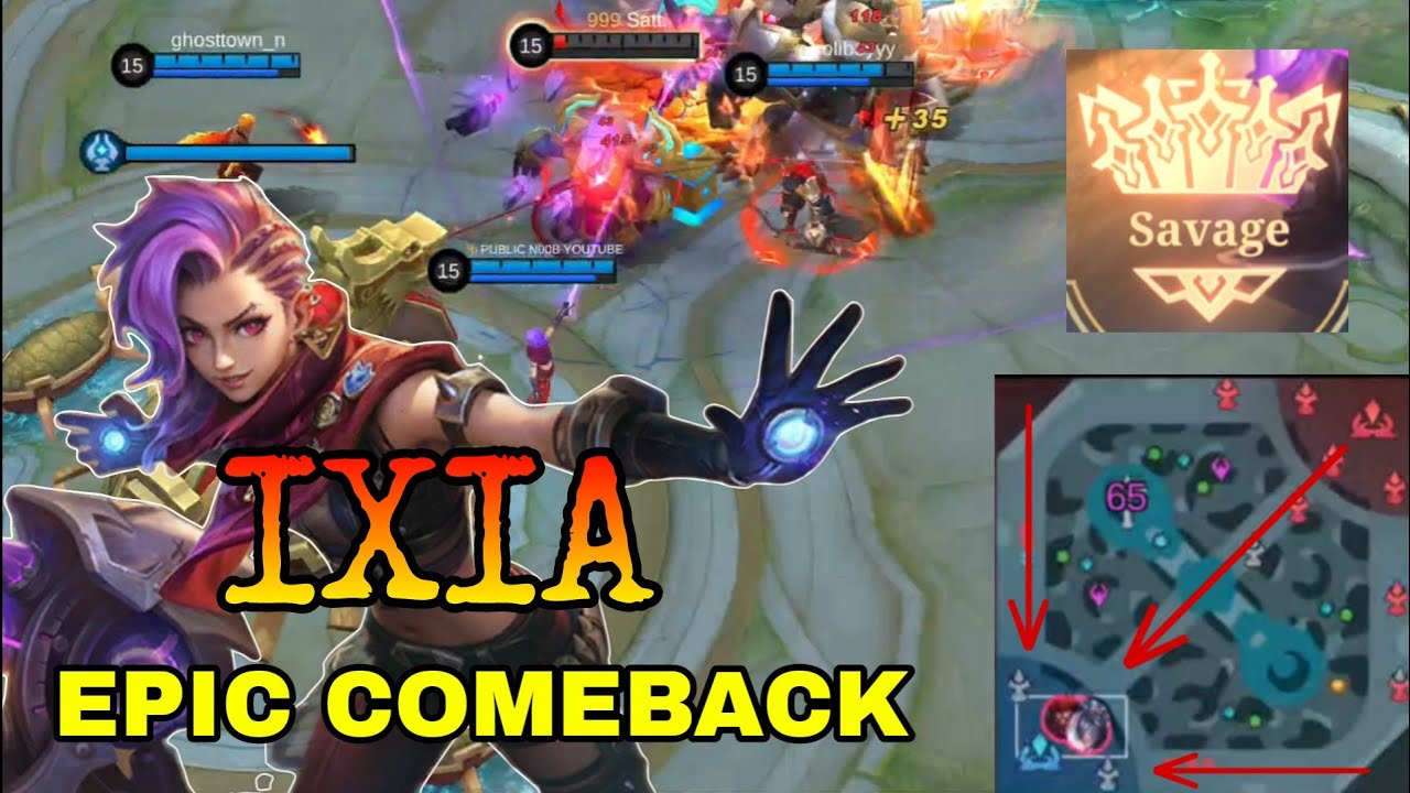 SAVAGE!! IXIA GAMEPLAY EPIC COMEBACK HARD GAME!! - Ixia Best Build ...
