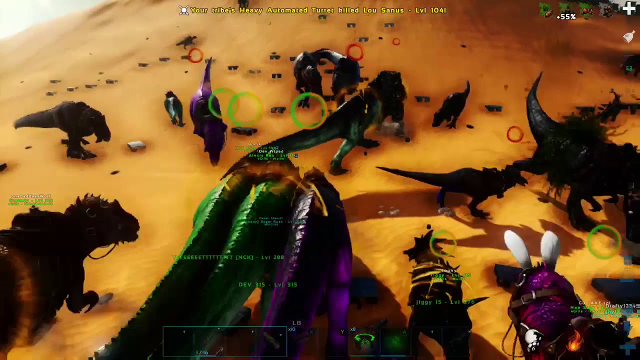 Ark Survival Evolved: Epic Giga Fight - YouTube
