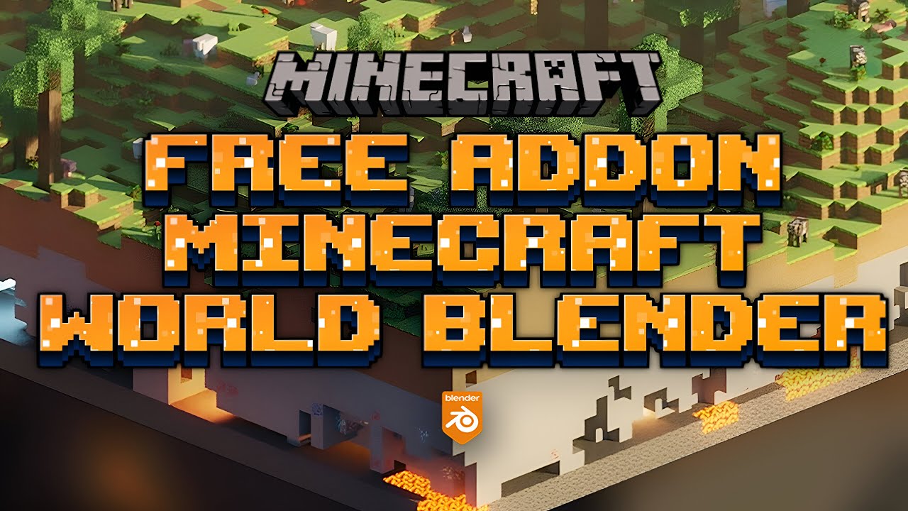 Free Addon Minecraft World Generator - Blender - YouTube