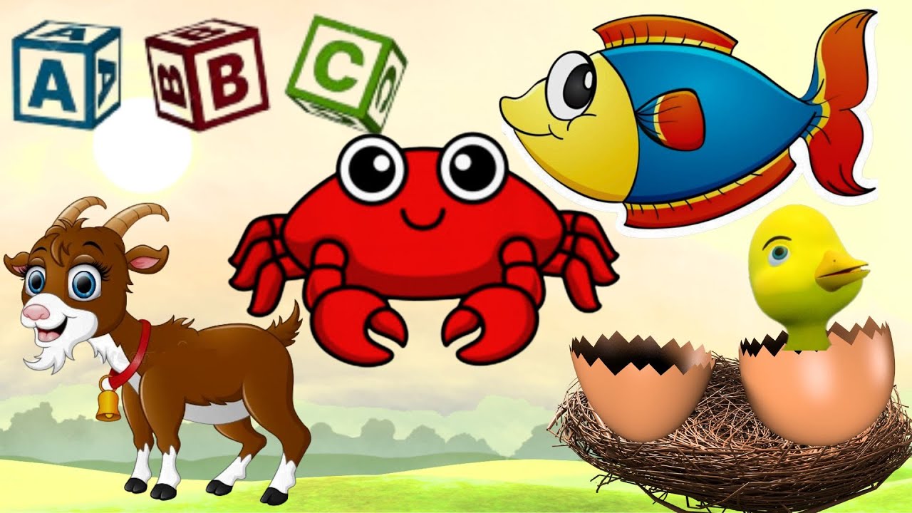 Learn ABCD | Basic English | 4 Letter Words | Toddlers | Reading ...