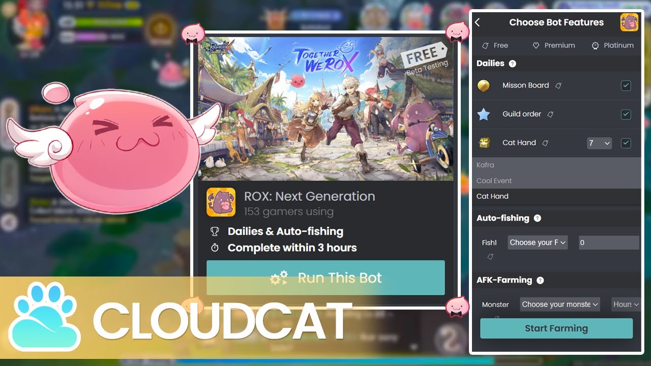 RagnarokX NextGeneration BOT Beginner Tutorial 【CloudCat】Auto Fishing/COC/AFK Farming【Install ...